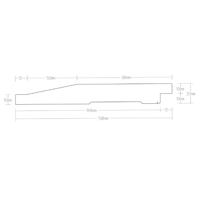 146 X 20 FJ H3 PRIMED HOOP PINE CHAMFER - Hoop Pine H3 KD Chamfer ...