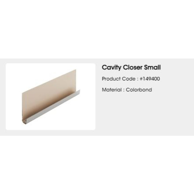 10mm SMALL CAVITY CLOSER 1.83m