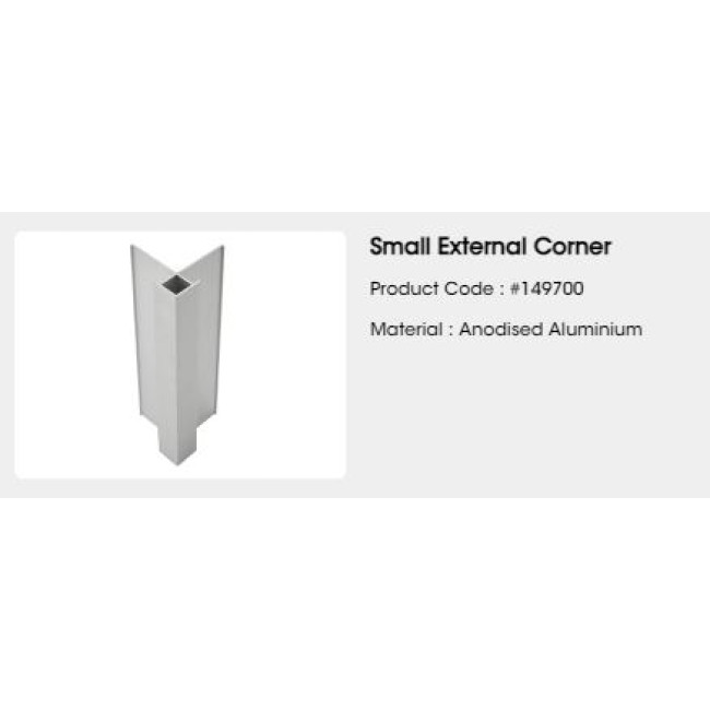 SMALL EXTERNAL ALUMINIUM CORNER 3.66m - Weathertex Accessories Selflok ...