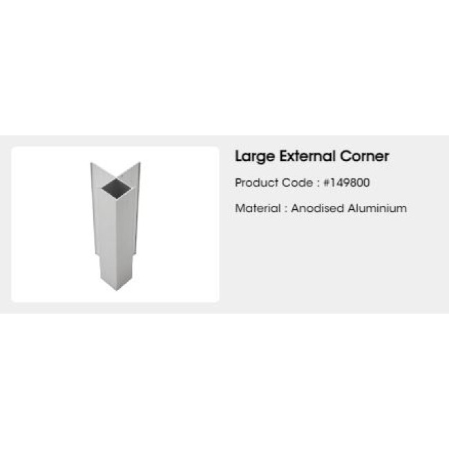 LARGE EXTERNAL ALUMINIUM CORNER 3m * - Weathertex Accessories Classic ...
