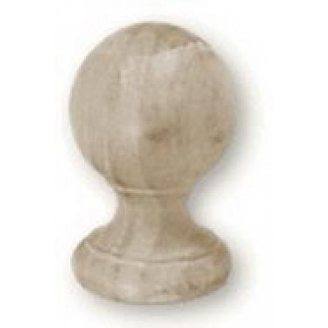 ROUND POST KNOB PINE 90MM