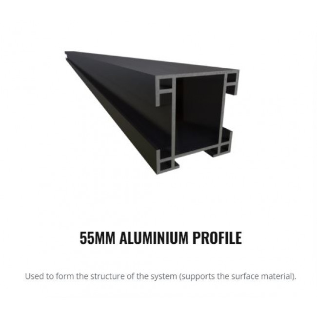 55mm CLICK DECK ALUMINIUM PROFILE 4.8m - Clickdeck - Decking Products ...