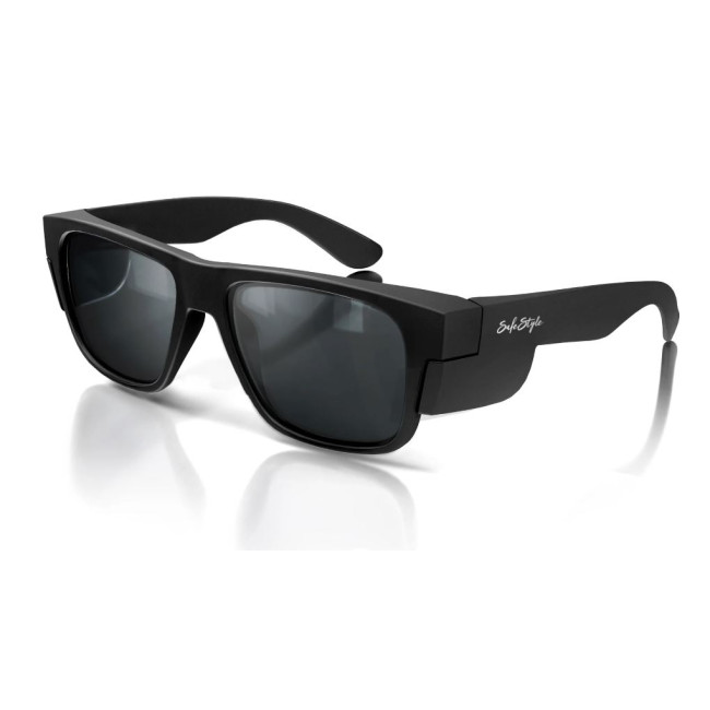 FUSION MATT BLACK POLARISED SAFE STYLE GLASSES