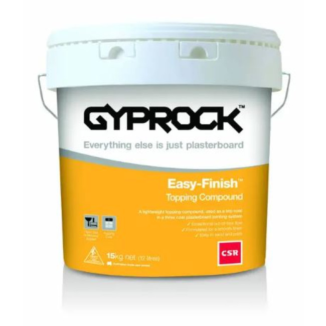 EASY FINISH TOPPING COMPOUND 15kg TUB - Plasterboard Accessories ...