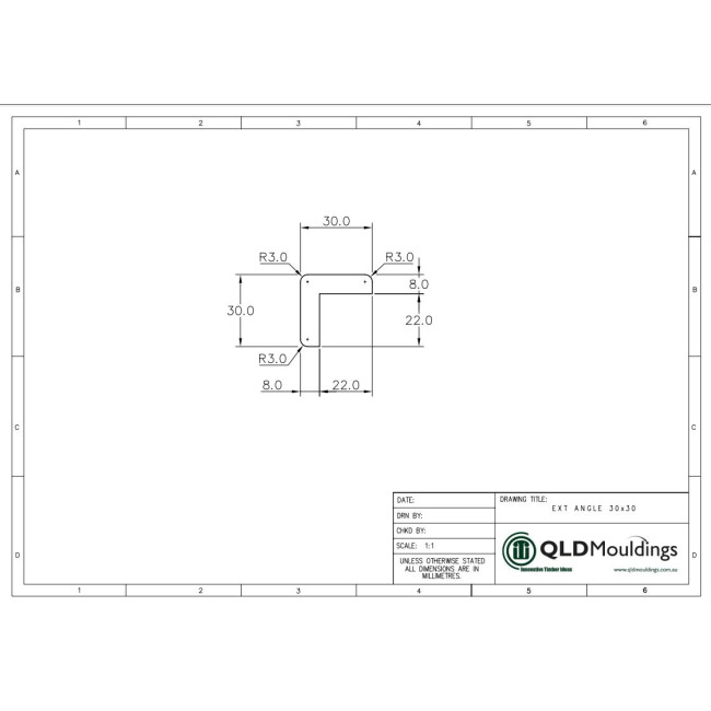 30 X 30 FJ EXTERNAL ANGLE H3 PRIMED EZITRIM - Ezitrim External Angle ...