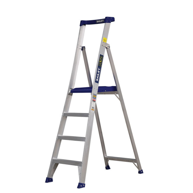 TWIN PLATFORM 4 STEP STOOL LADDER