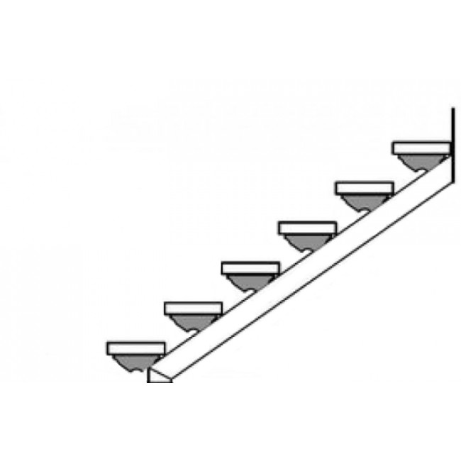 15 STEP HDG STRINGER PAIR - BOLT DOWN